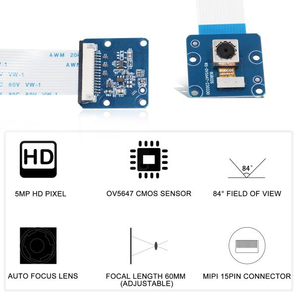 Quality 5MP Raspberry Pi Camera Module FF MIPI CSI CMOS Sensor OV5647 Camera Module For for sale