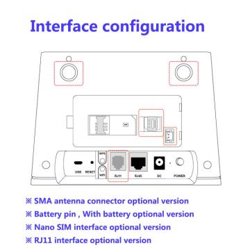 Quality SMA Detachable Antennas Wifi CPE Dual Sim Modem Router Unlock 4g Wireless LTE for sale