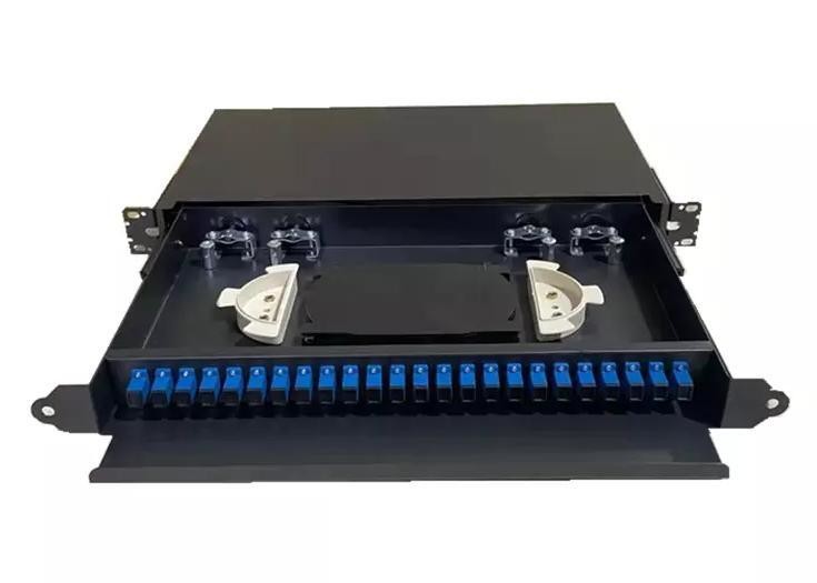 Quality ODF Fiber Optic Distribution Unit Box Fc Drawing Type 19inch for sale