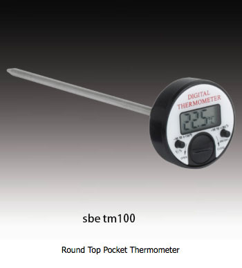 Quality Round Top 20x9mm Digital Alarm Thermometer , Digital Pocket Thermometer for sale