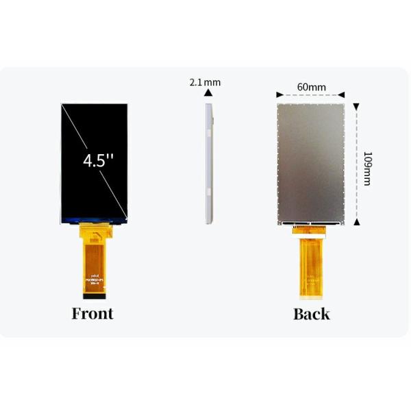 Quality Polcd 4.5 Inch TFT LCD Module 480*854 Resolution 300 Nits RGB 24bit Interface 4 for sale