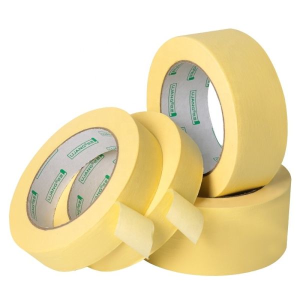 Quality 24mm Yellow Masking Tape For Car Heat Resistant And Customized Logo for sale