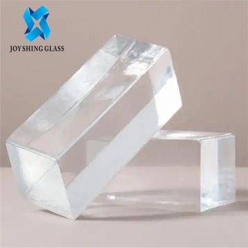 Quality Solid Decorative Glass Block Brick Crystal Material Customized Shapes for sale