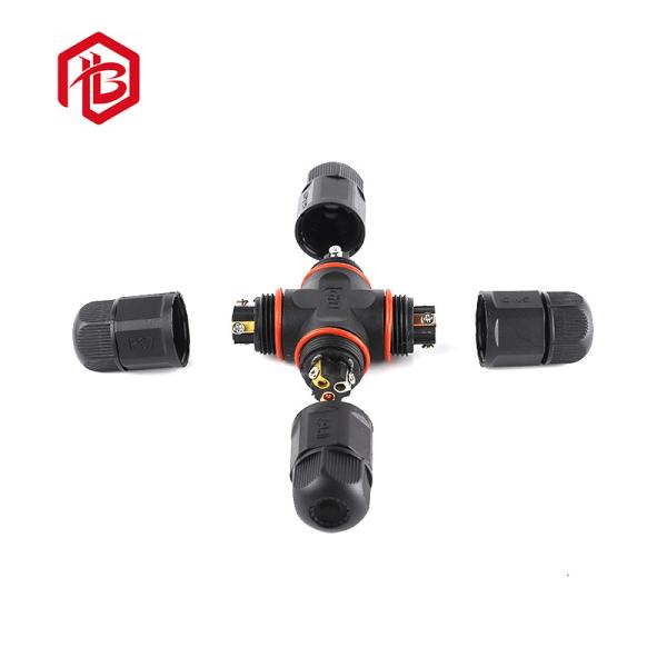 Quality M20 4 Way Electrical Cable Connector 2 3 4 Pin Screw Fixing Type Connector IP68 Waterproof for sale