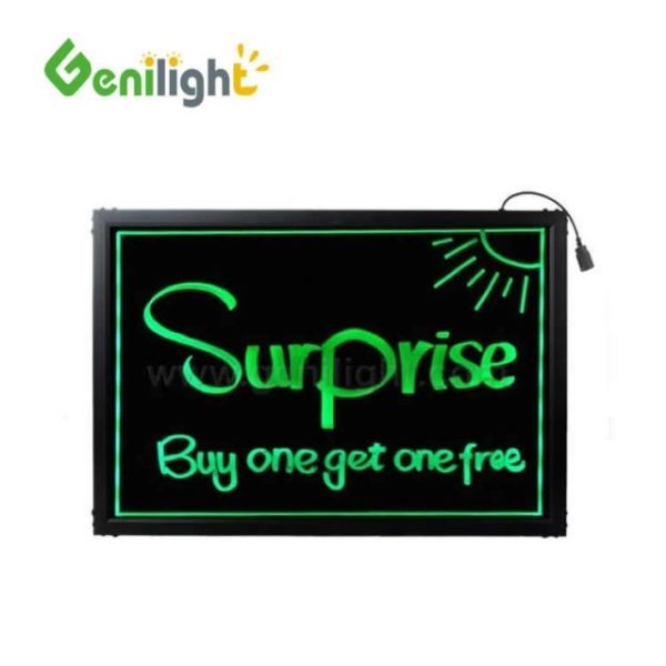 Quality DIY Full Color Illuminated Fluorescent LED Marker Board with Adjustable View for sale