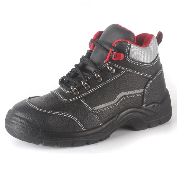 Quality Industrial Security Work Boots Puncture Resistant Genuine Leather Footwear For Mining for sale