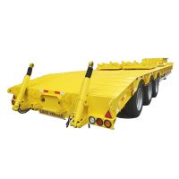 Quality CIMC HUAJUN 3 Axle Low Bed Semi Trailer Truck Trailer Equipment Transport for sale