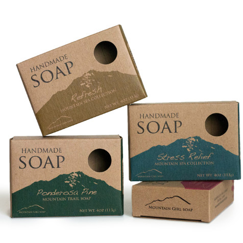 Quality Recycled 350gsm Cardboard Soap Packaging Boxes Embossing Printing for sale