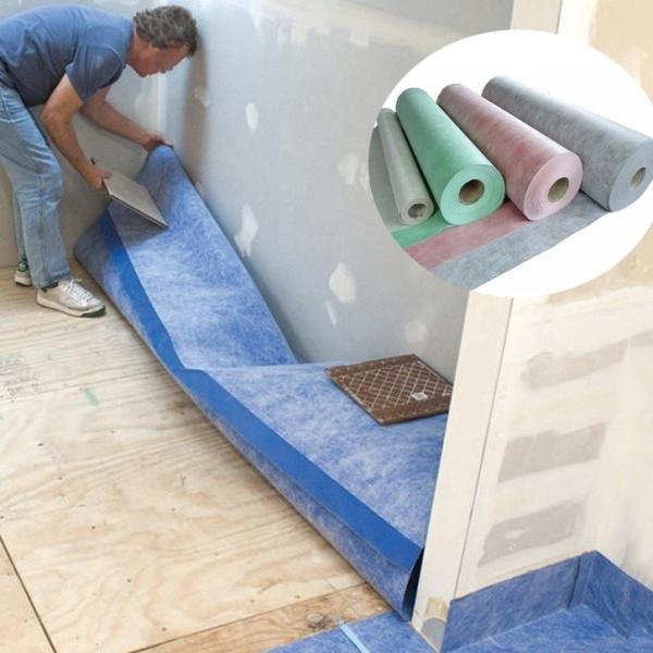 Quality PE PP Bathroom Tile Waterproof Membrane Floor And Wall Moisture Barrier for sale
