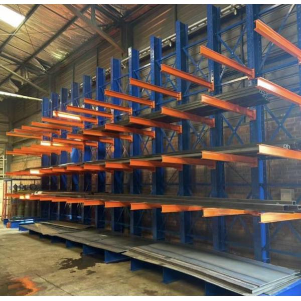 Quality 2-6 Levels Warehouse Storage Single Sided Cantilever Rack For Long And Bulky for sale