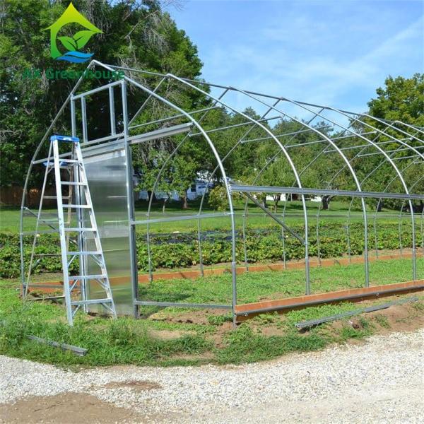 Quality Stable Structure Easily Assembled 26ft Width Poly Tunnel Greenhouse for for sale