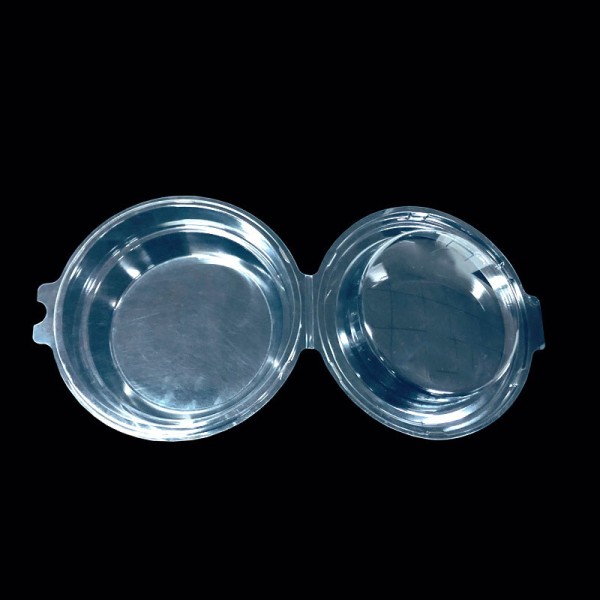 Quality Custom Order Accepted Clear PET Hinged Plastic Bowl Round Blister Clamshell for sale