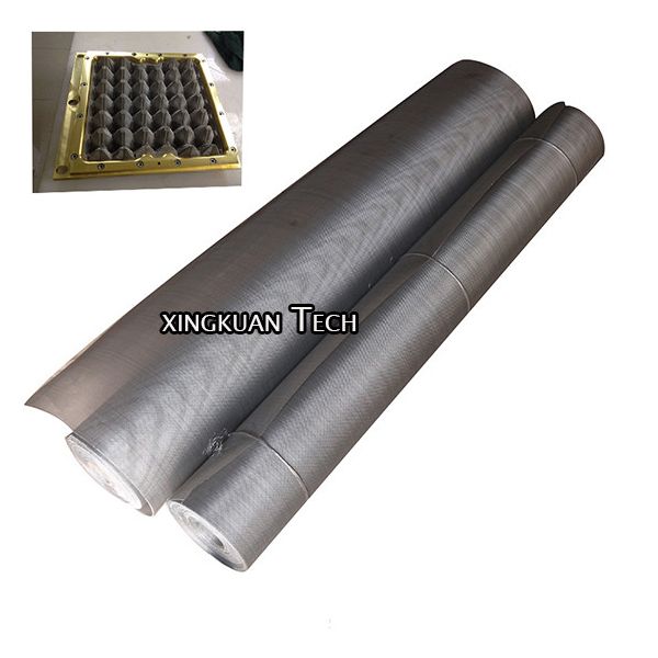 Quality Woven Wire Mesh Stainless Steel Mesh For Molded Pulp Egg Cartons for sale