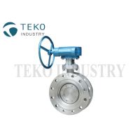 Quality Laminated Seat Ring Triple Eccentric Class 150 SS Butterfly Valve for sale