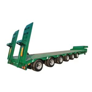 Quality Flatbed 3 Axles 40FT Container Semi Trailer for Container Transportation for sale