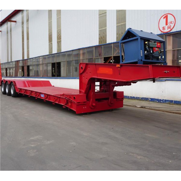 Quality Gooseneck Lowbed Trailer Customization For Oversized Load Transportation for sale