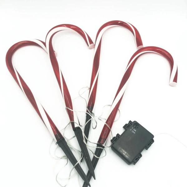 Quality Long-Lasting Candy Cane Ground Light for Christmas Decoration 10000 Hours for sale