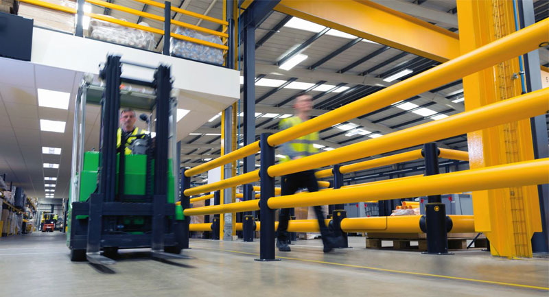 Flexible Pedestrian Barrier  Anti-Collision Guardrails Warehouse Safety Barrier Traffic Guardrails