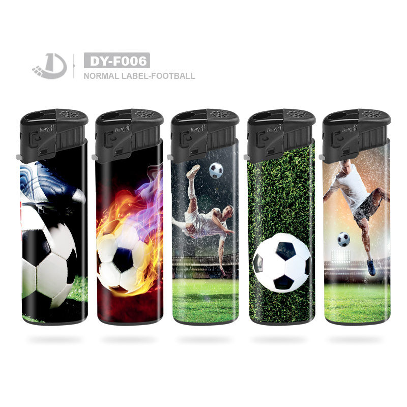 Dy Factory Multi Colored Refillable Windproof Plastic Lighter Wholesale Price