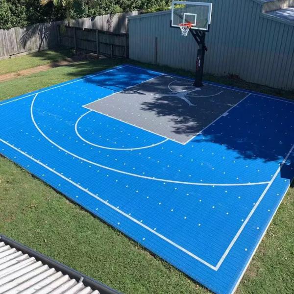 Quality Customised Water Repellent Interlocking Outdoor Badminton Basketball Flooring for sale