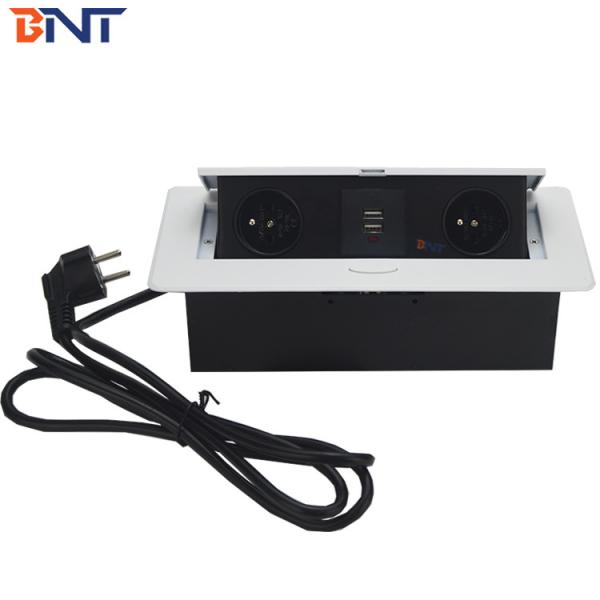 Quality Available Customized Made As Required Desktop Hidden Outlet With USB Charger for sale