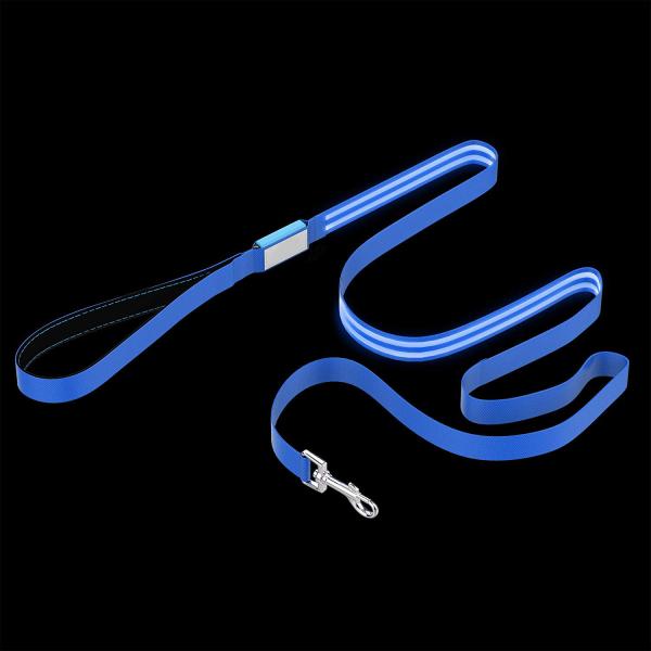 Quality 3 Different Settings LED Dog Leash Lights Up For Night Visibility Safety Collection for sale