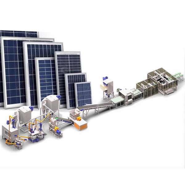 Quality PLC Core Components Waste Solar Panel Recycling Plant for Carton Packaging for sale