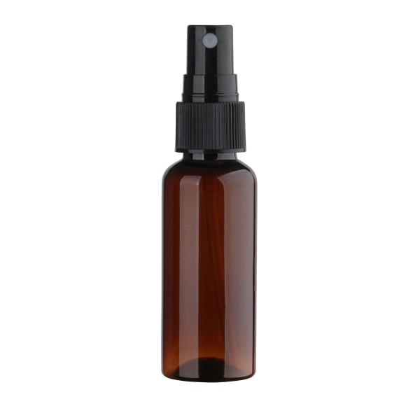 Quality Customizable Cosmetic Spray Bottle 60ml 2oz Amber Plastic Spray Bottle for sale