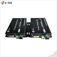 Quality DVI + 1Ch Bidirectional Stereo Audio + 1Ch RS232 over Fiber Optic Extender for sale