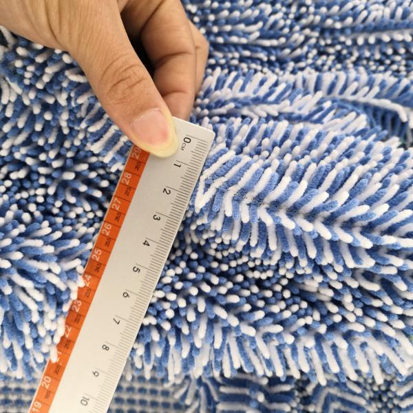 Quality 1cm Pile Height Polyester Microfiber Fabric Roll For Chenille Cleaning for sale