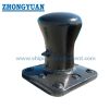 china Casting Steel Single Bitt Dock Bollard with Bolt Anchorage Ship Mooring