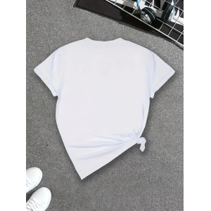 Quality Custom Couple Photo Print T-Shirt - Personalized Heart Design Short Sleeve Crew for sale