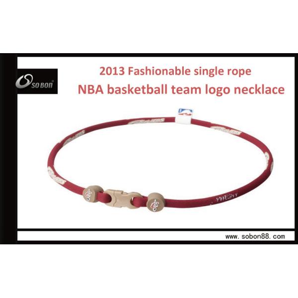 Quality Personalized Basketball Titanium Twisted Braided Rope Necklace Elastic Eco-friendly for sale