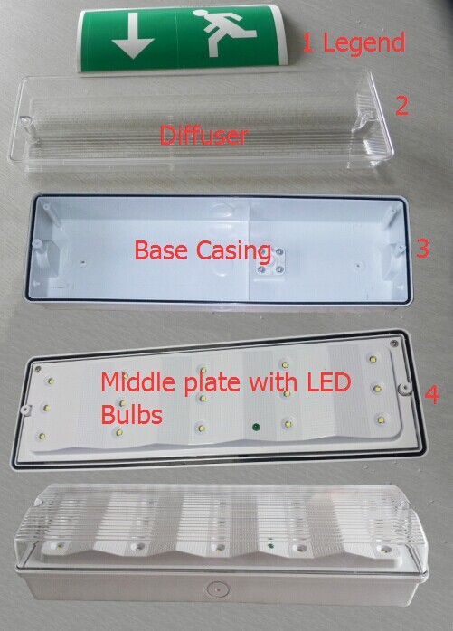 Quality Customized LED Battery Backup Waterproof Emergency Light Power Failure IP65 for sale