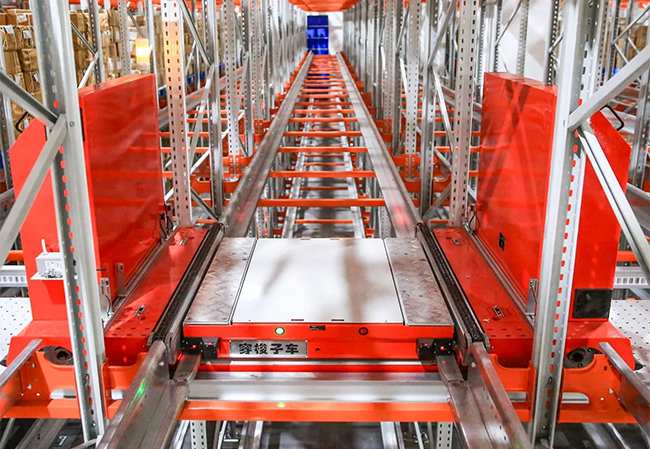 Radio Shuttle Cart And Carrier For Pallet Runner Racking Radio Shuttle Rack Shuttle Carrier