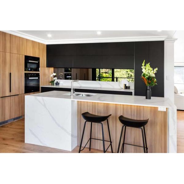 Quality Integral Modern Solid Wood Cabinet Hotel Kitchen Cabinet for sale