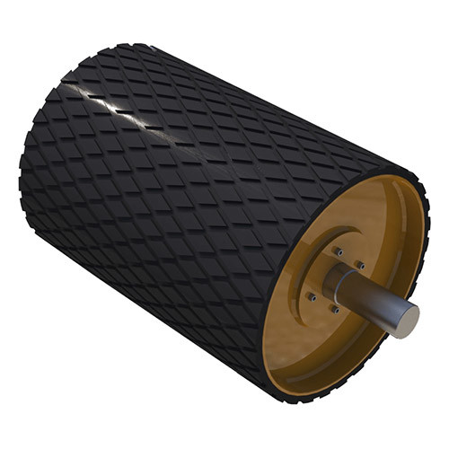 Quality Anti Slippery Rubber Lagging Conveyor Drive Pulley for sale