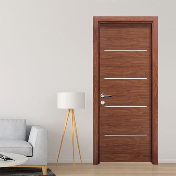 Quality Custom WPC Interior Door 45mm Thickness Waterproof Termite Proof for sale