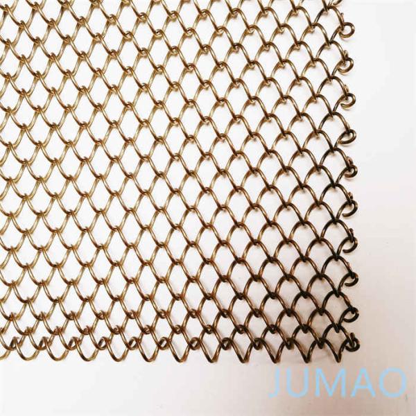 Quality Architectural Metal Mesh Curtains Screen For Doorway Restaurant for sale