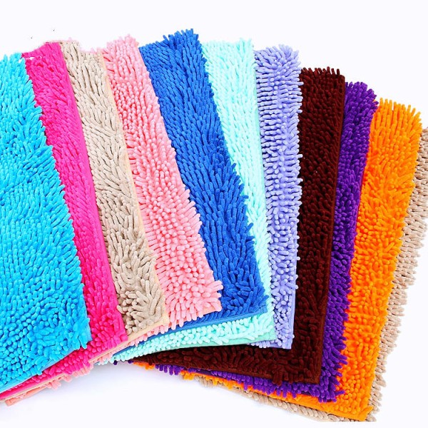 Quality Square Microfiber Anti Slip Foot Mat For Bathroom for sale