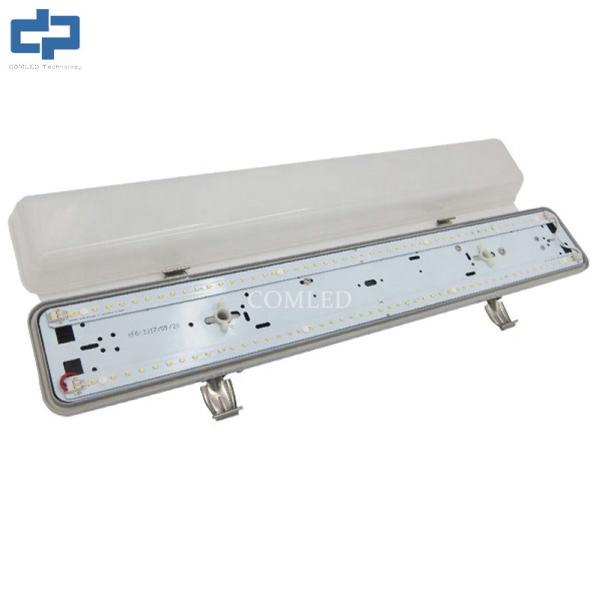 Quality 18w Emergency Weatherproof Batten Light With Sensor Dimming Function for sale
