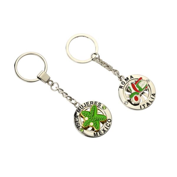 Quality Pantone Cute Metal Keychain Local Souvenir Keyring Advertising Gift for sale