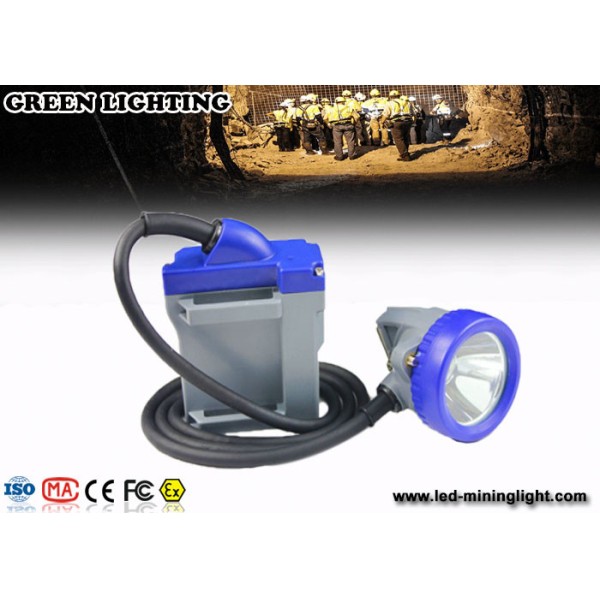 Quality 10000 Lux cree led explosion proof cable cord carbide lamp rechargeable IP68 water proof for sale