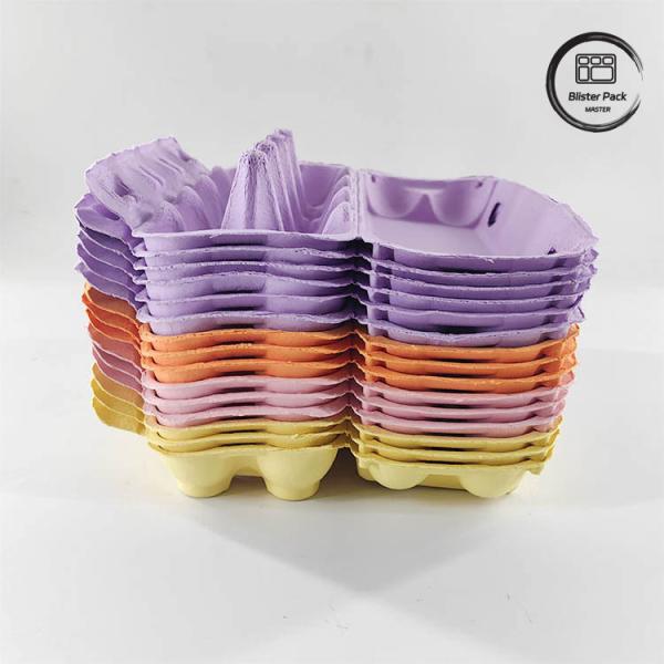 Quality Custom Eco Quail Egg Packaging 12 6 4 Paper Pulp Box Egg Cartons For Chicken for sale