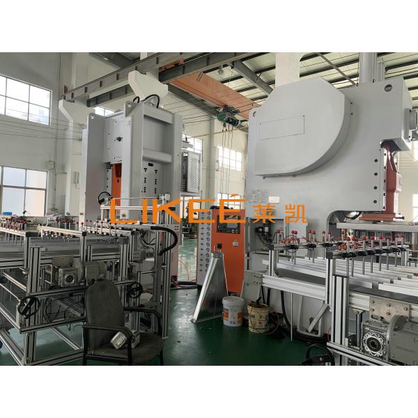 Quality SIMENSE Motor 50HZ Aluminium Food Container Making Machine H Colume Frame for sale