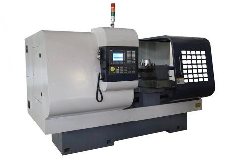 Quality Stainless Steel CNC Spinning Lathe Turning / Spinning Machine Semi - Enclosed for sale