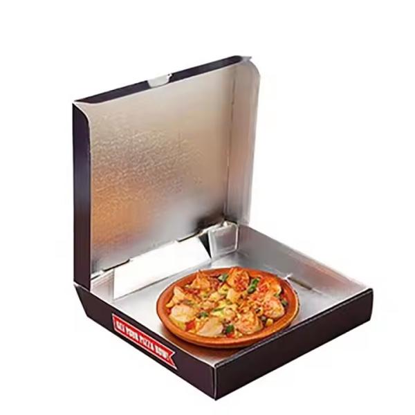 Quality Custom Biodegradable Pizza Boxes Eco-Friendly Kraft Takeaway Packaging in for sale