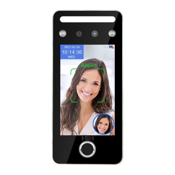 Quality 5 Inch Touch Screen Multi Mode Professional Face Fingerprint RFID Access Control for sale