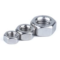China DIN934L 18-8 Stainless Steel Left-Hand Threaded Hexagon Nut factory