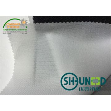 Quality Double Dot Interfacing Material , PA Coating pcc Interlining Shrinkage for sale